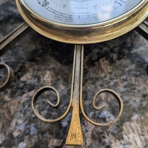 Vintage Circular Barometer Starburst by Shortland of England 9 ...