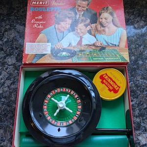Vintage "popular" Roulette by Merit Games Circa 1960's Complete Within ...