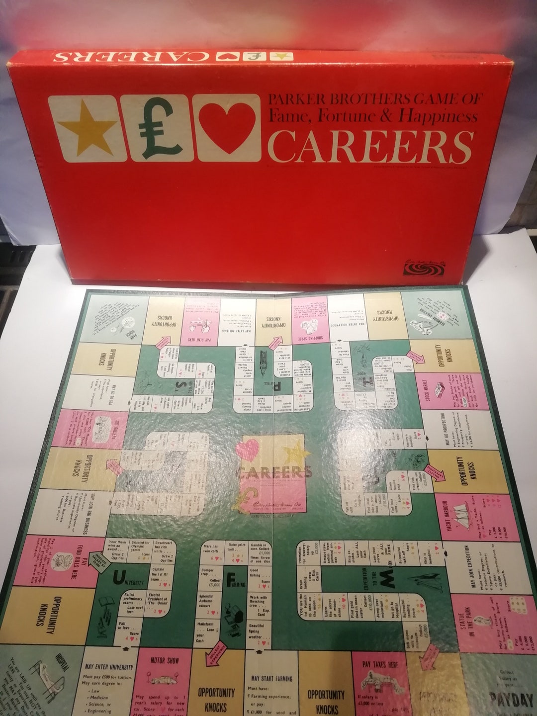 1965 Vintage Careers Board Game Brand: Parker Brothers, Complete With ...