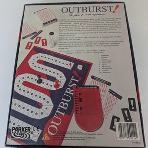 Vintage "outburst" Board Game 1993 by Parker Complete With Instructions ...