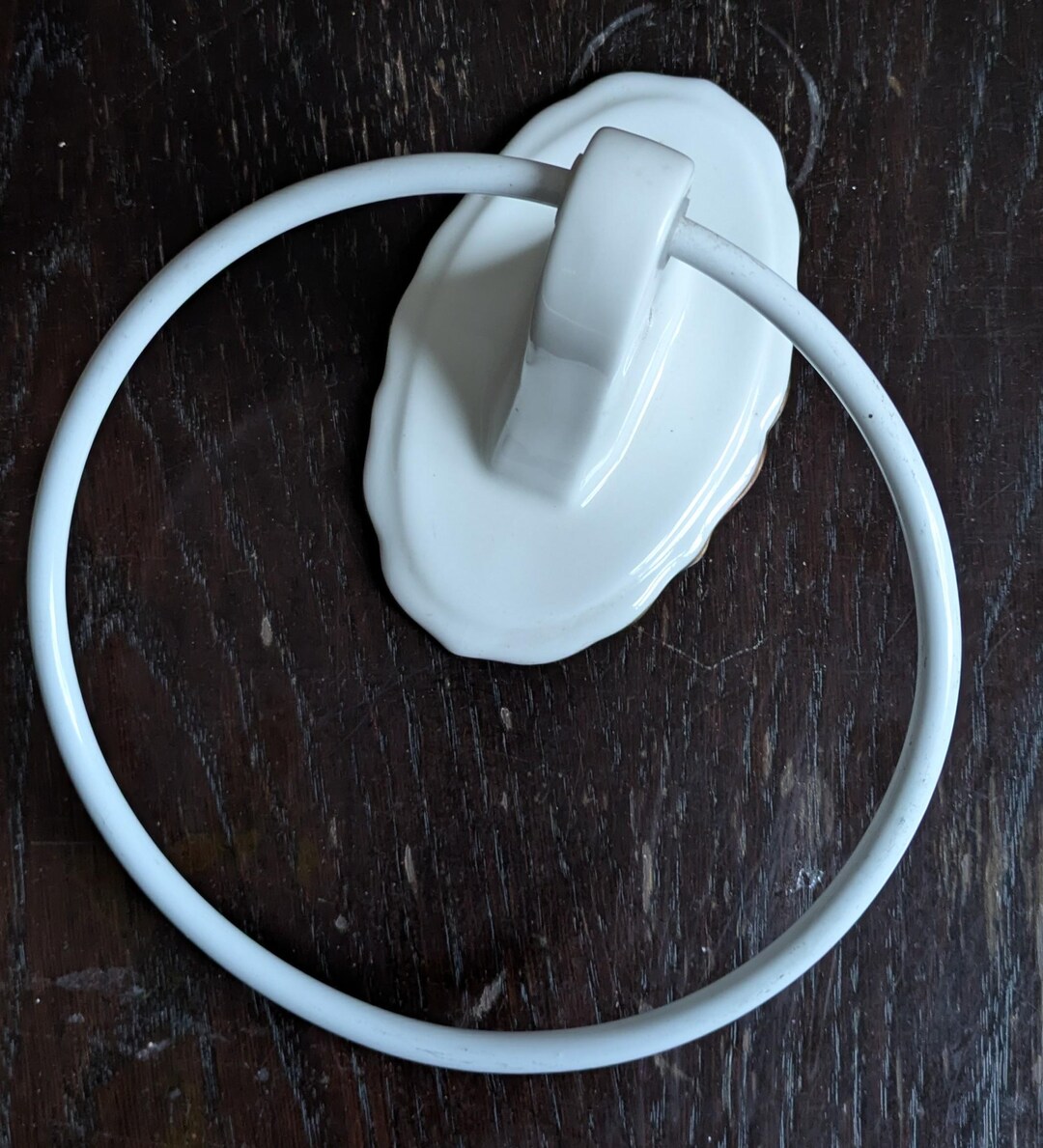 Vintage Hadida Fine Bone China Wall Mounted Towel Ring in Good ...