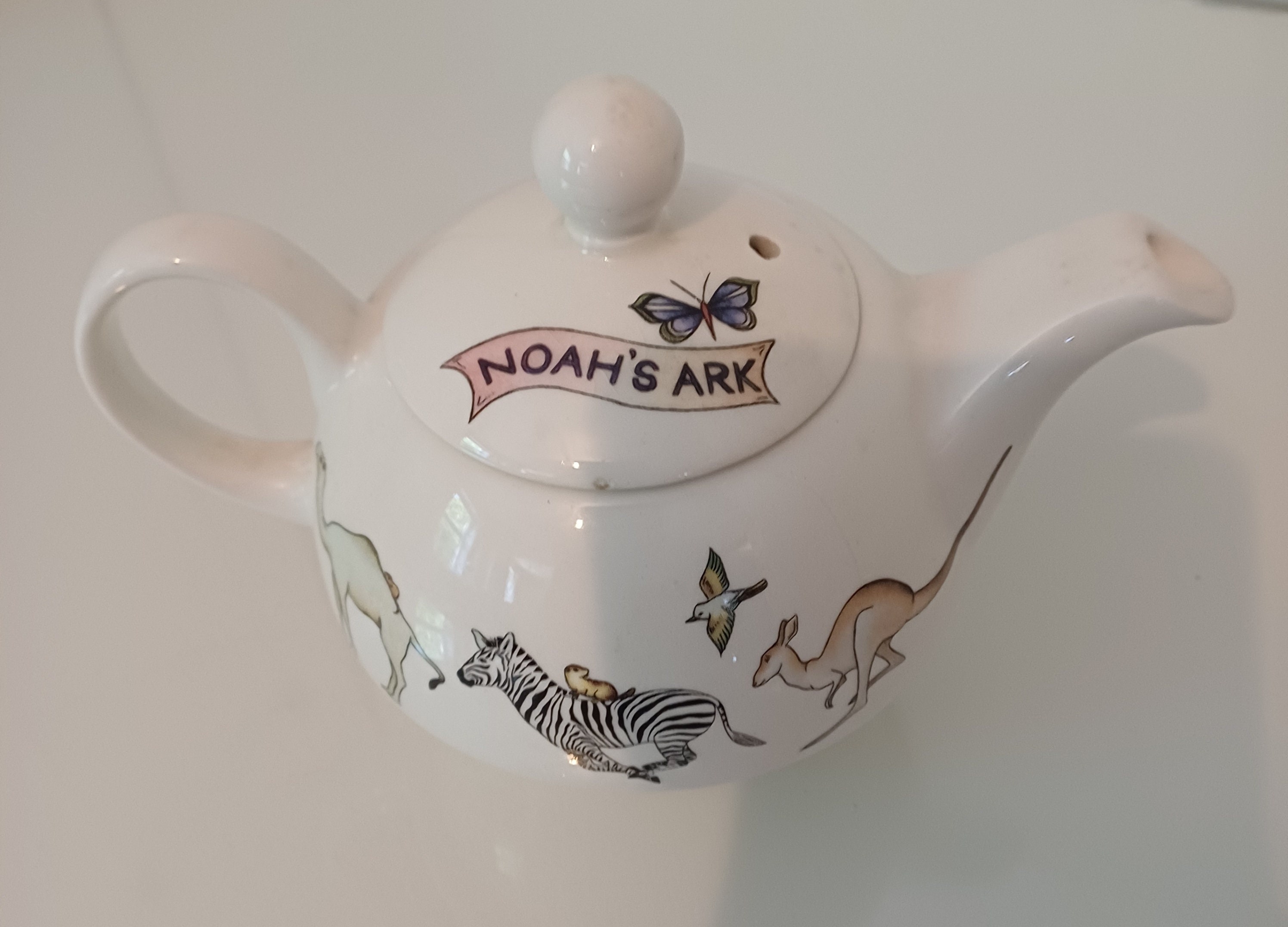 Vintage ARTHUR WOOD TEAPOT, Noah's Ark Teapot With Lid, Made in England ...