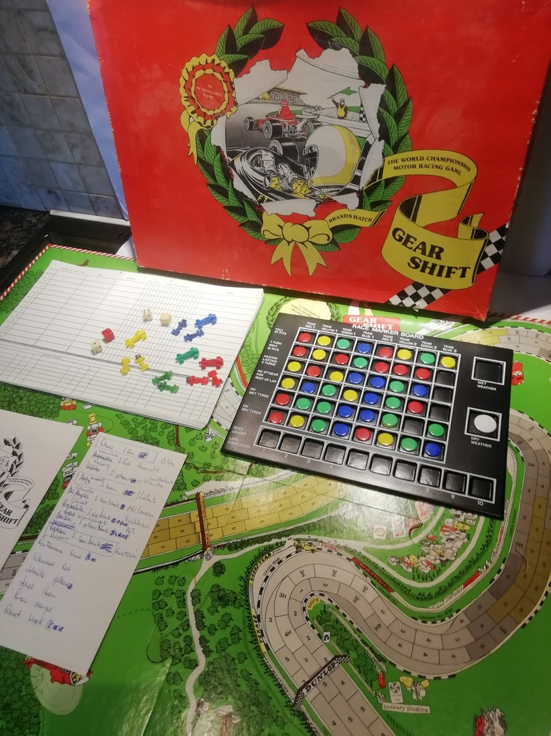 Vintage Gearshift F1 Board Game, Complete by Action Gable - Etsy