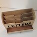 Shabby Chic Wooden Letter Rack With Draw - Etsy