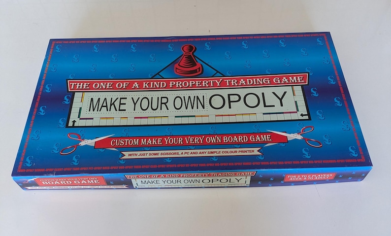 Make Your Own Monopoly, "the One of a Kind Property Trading Game ...
