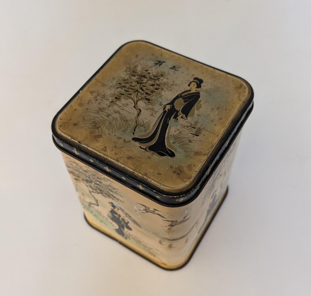 Vintage Empty Oriental Japanese Themed "twinings Tea" Tin, Good for Age ...