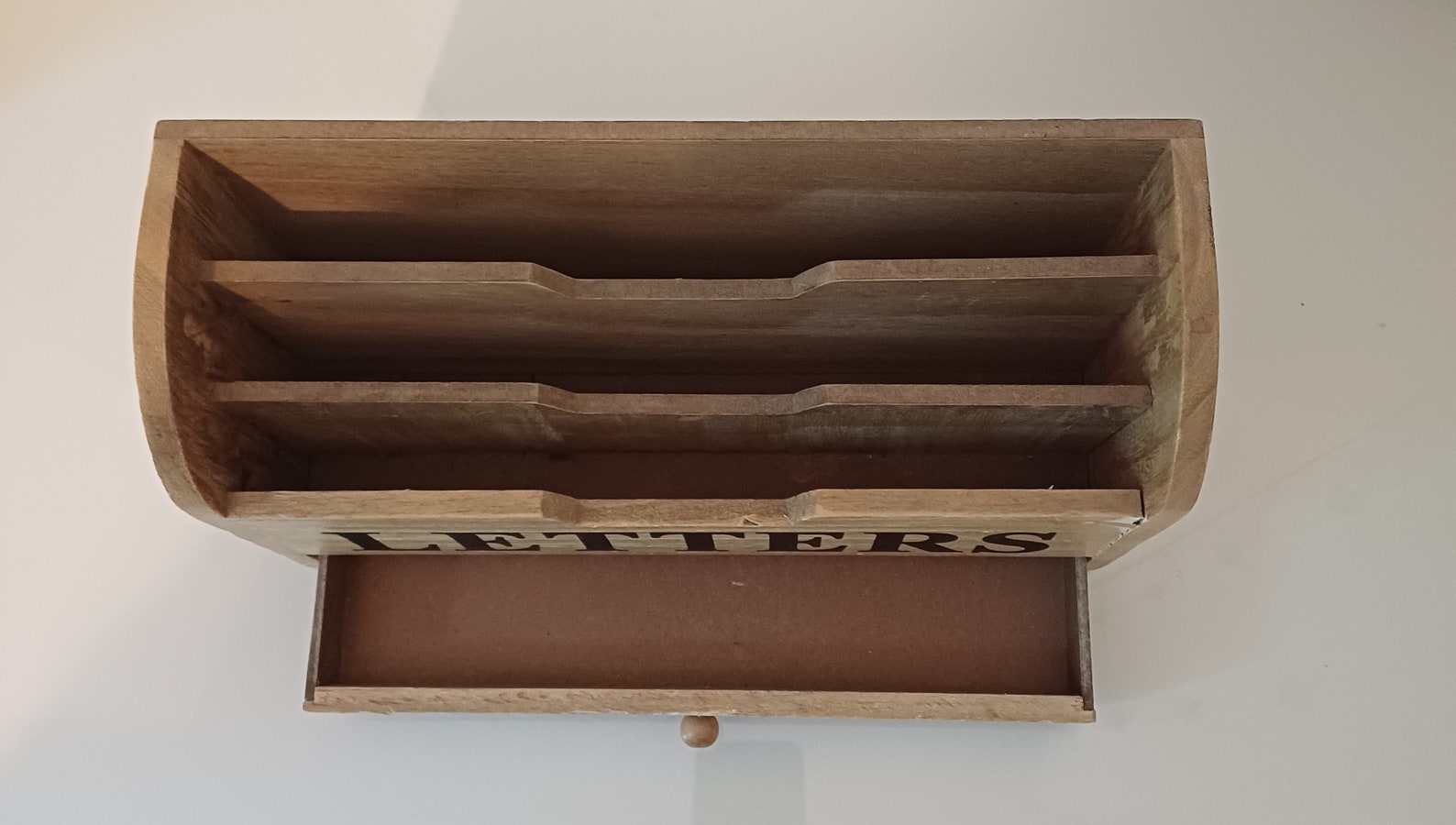 Shabby Chic Wooden Letter Rack With Draw - Etsy