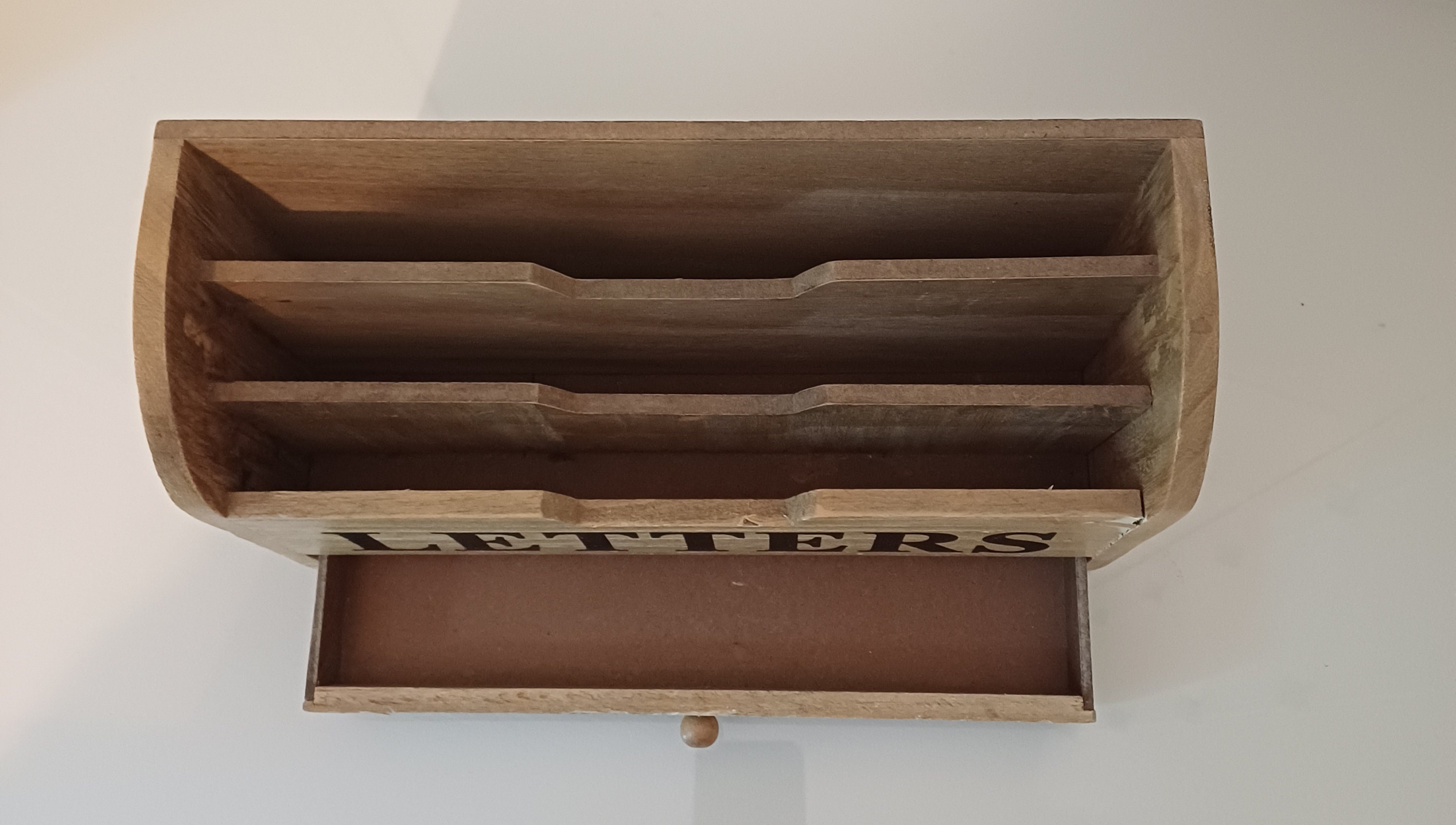 Shabby Chic Wooden Letter Rack With Draw - Etsy