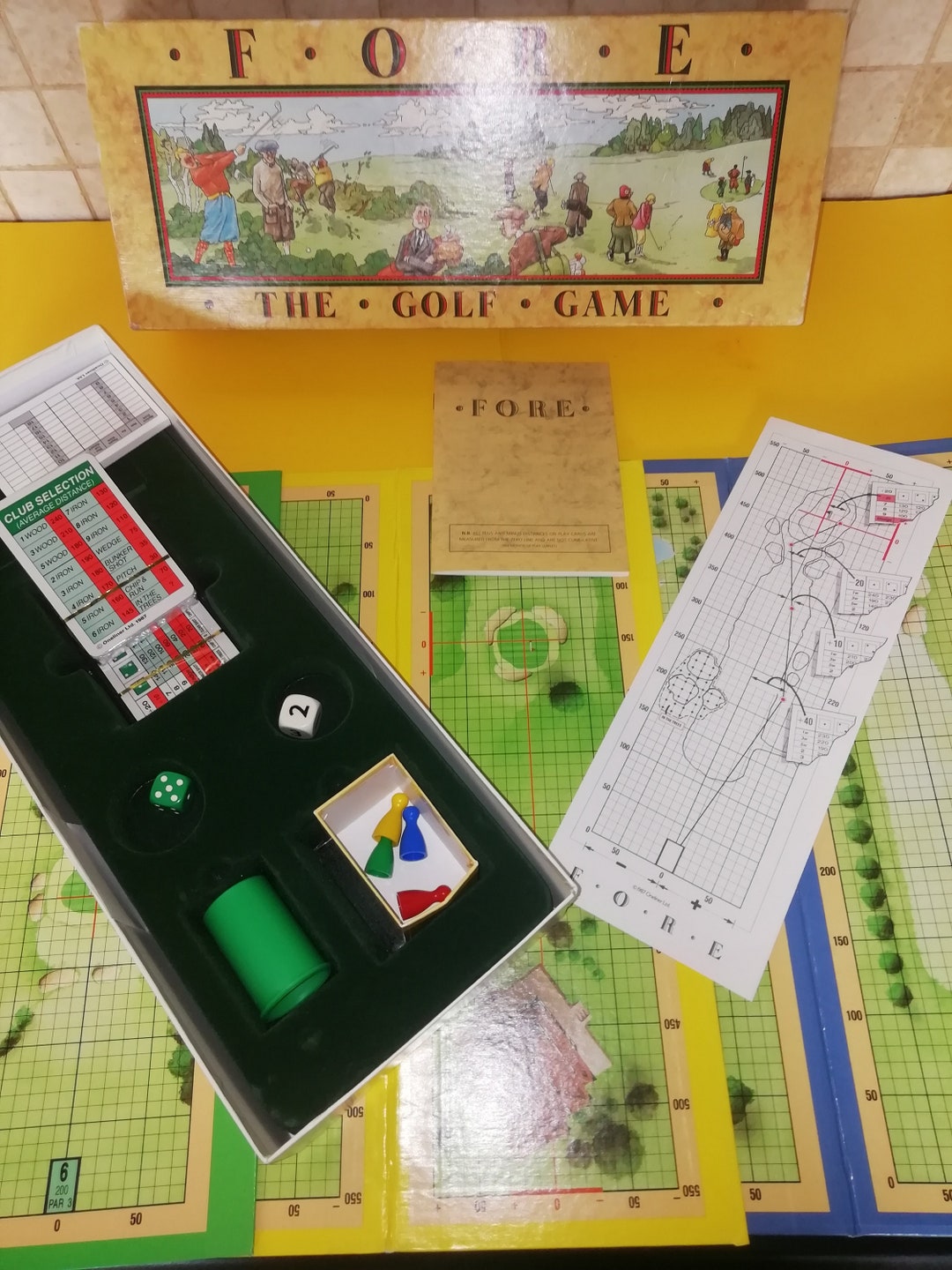 Vintage Fore the Golf Game 1989 by Oneliner Ltd of England, Unused ...