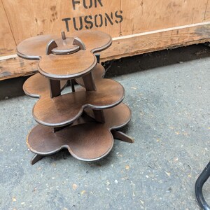 Vintage Hard Wood 3 Tier Display Stand, Interlocking - Etsy
