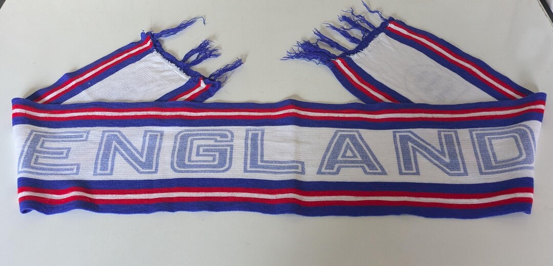 Vintage 1970's England Football Team Scarf. Pure Retro - Etsy