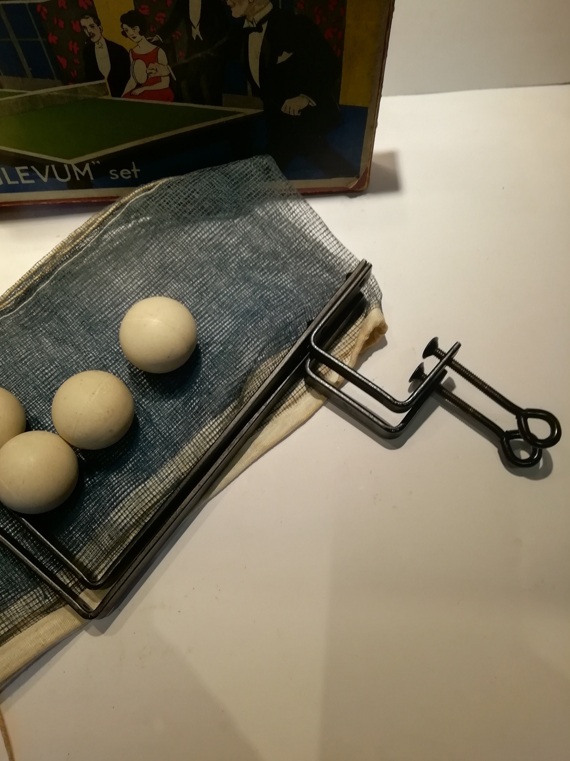 Rare Antique Vintage Table Tennis Set 'the GLEVUM' Boxed Circa 1920s in ...