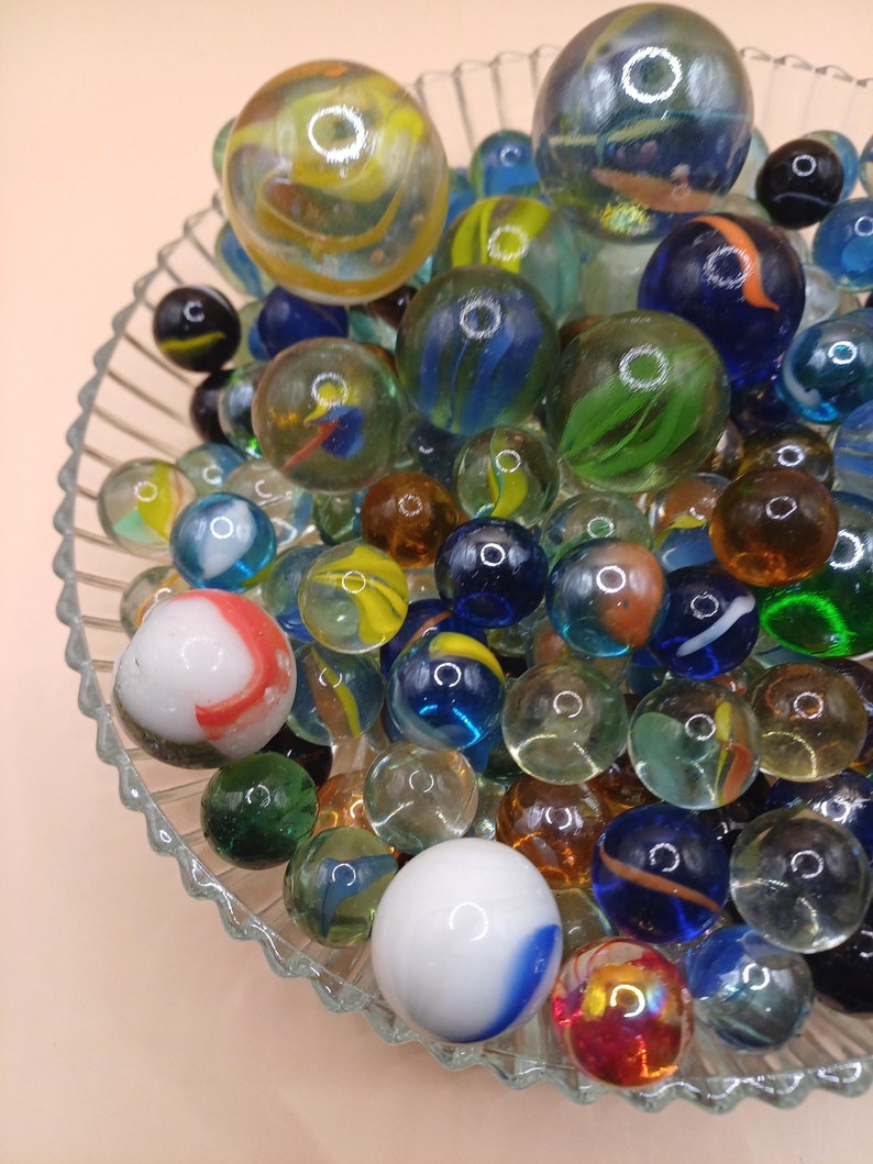 Vintage 1.5KG of Various Types & Sizes on Marbles - Etsy