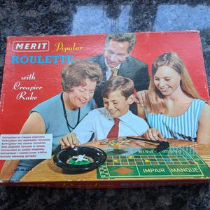 Vintage "popular" Roulette by Merit Games Circa 1960's Complete Within ...