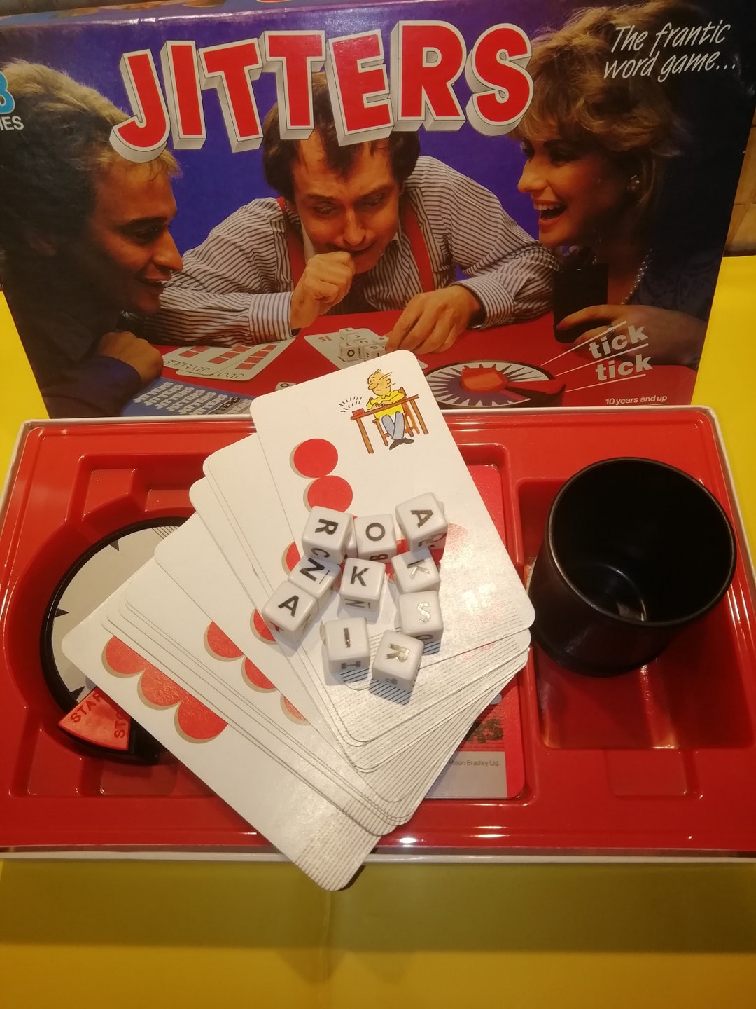 Vintage Jitters Board Game by MB Games 1987 Complete - Etsy