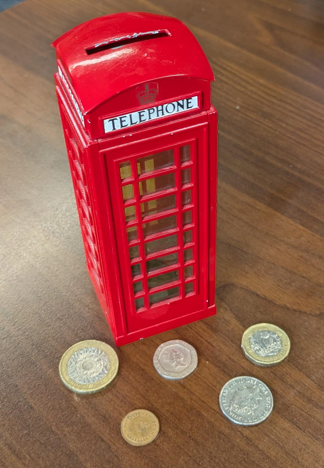 Red Telephone Box Themed Money Box - Etsy