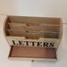 Shabby Chic Wooden Letter Rack With Draw - Etsy
