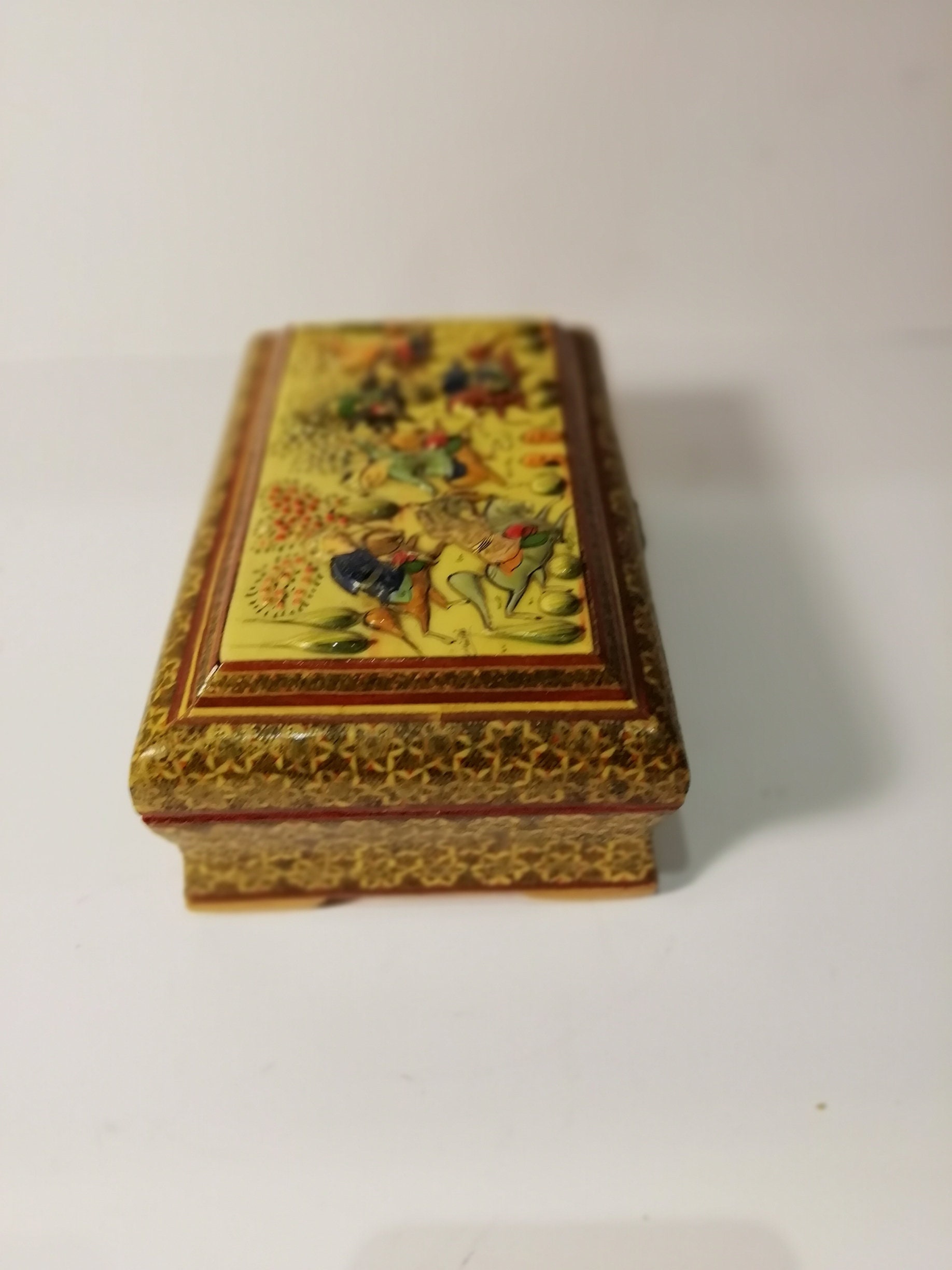 Vintage Mid 20 Th Century Persian Embossed Decorative Wooden Box - Etsy