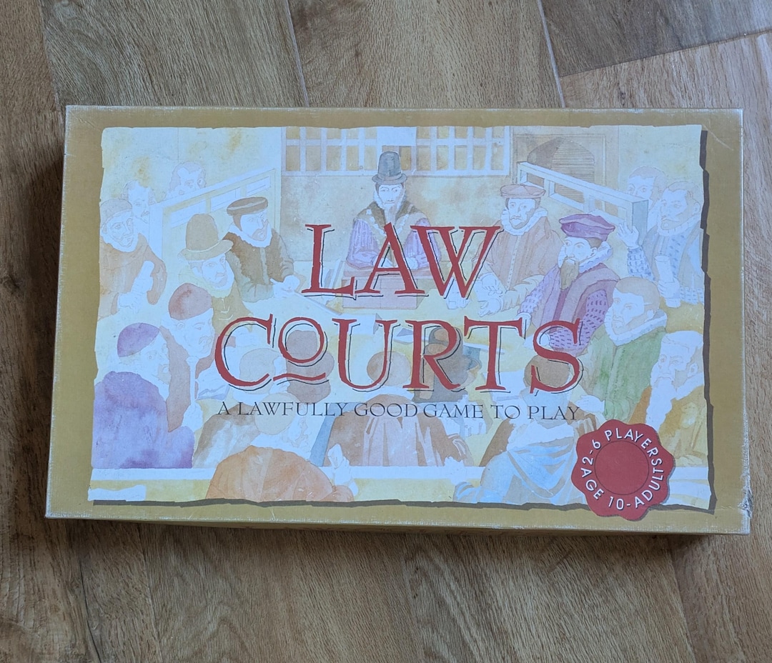Vintage Law Courts Board Game by Brand Makers International Circa 1991 ...