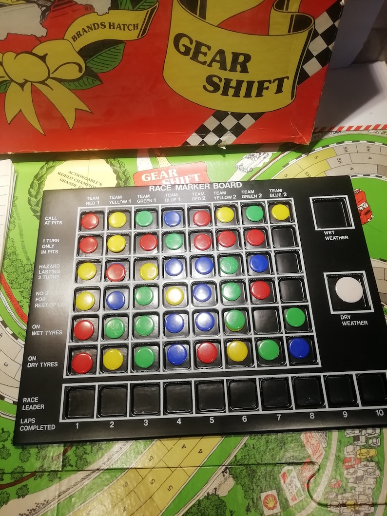 Vintage Gearshift F1 Board Game, Complete by Action Gable - Etsy