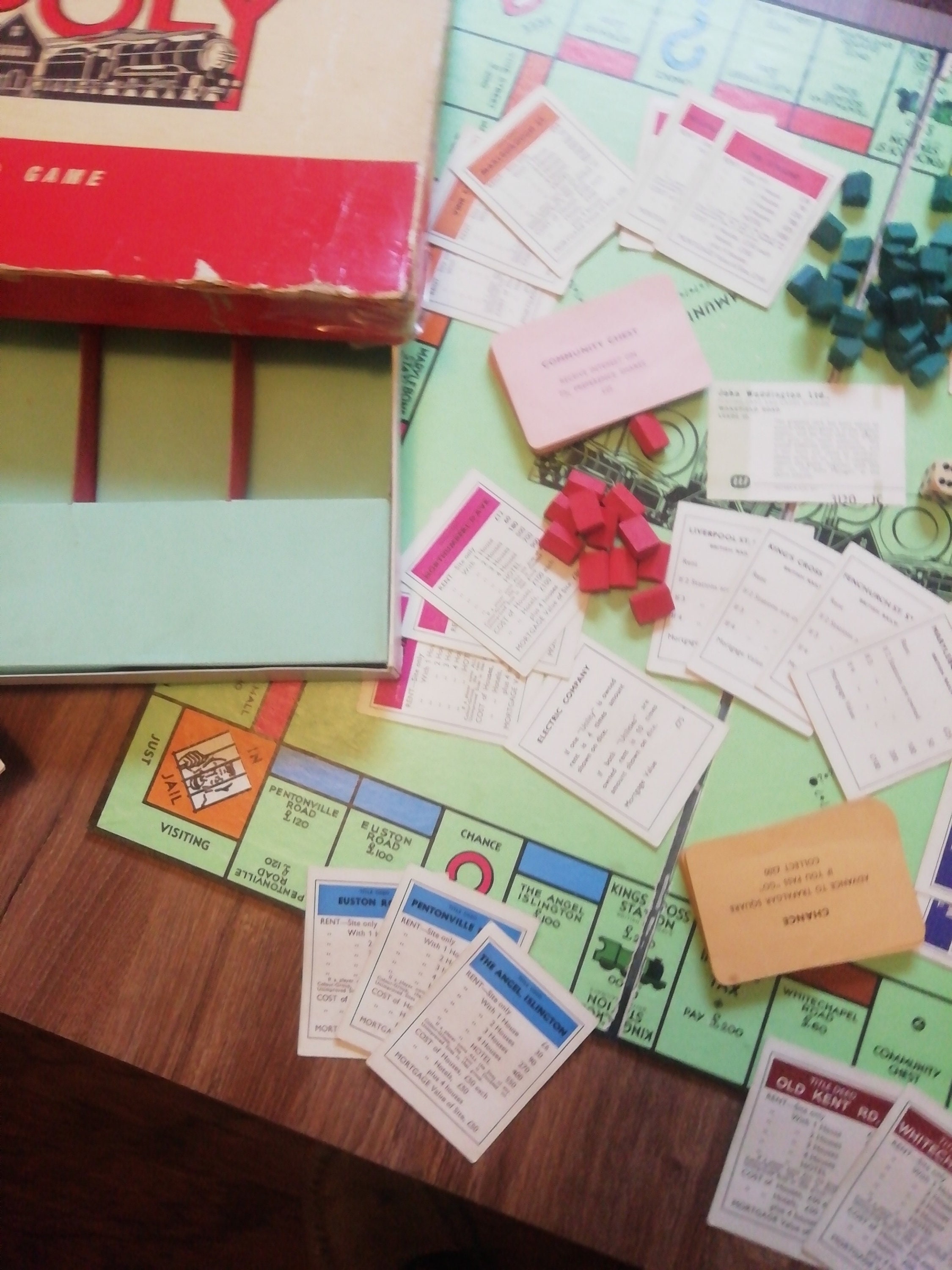 Vintage 1940s Monopoly war Time Edition Complete - Etsy UK
