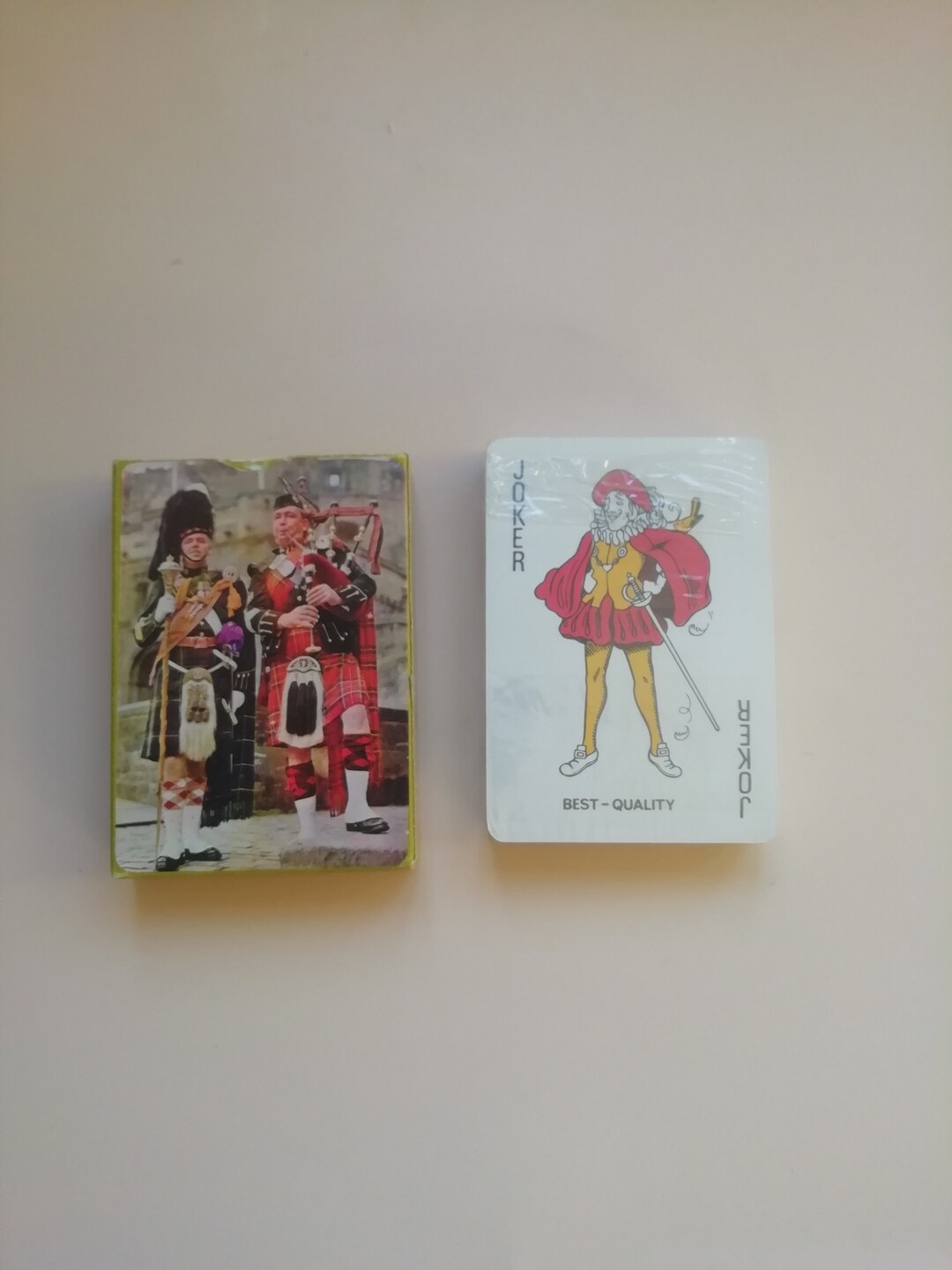 Vintage piper Playing Cards Depicting scottish Pipers, Sealed Pack - Etsy
