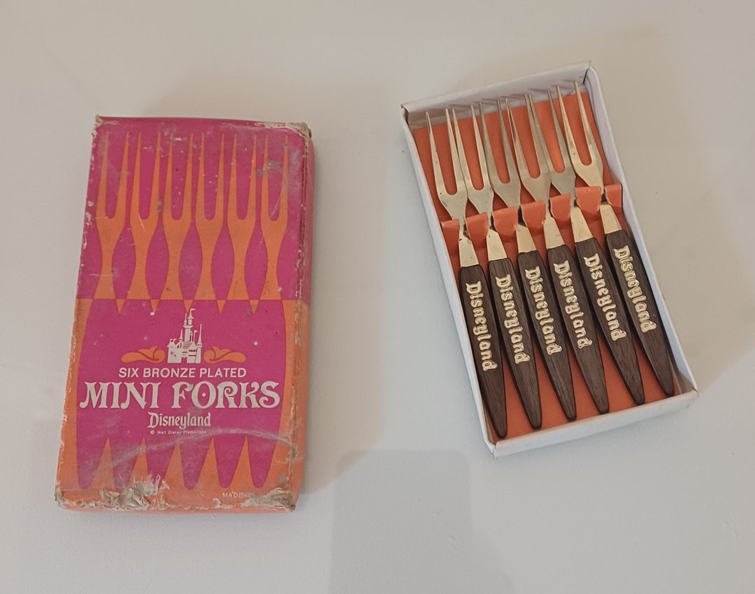 Six Bronze Plated Walt Disney Disneyland Silverware / Flatware in ...