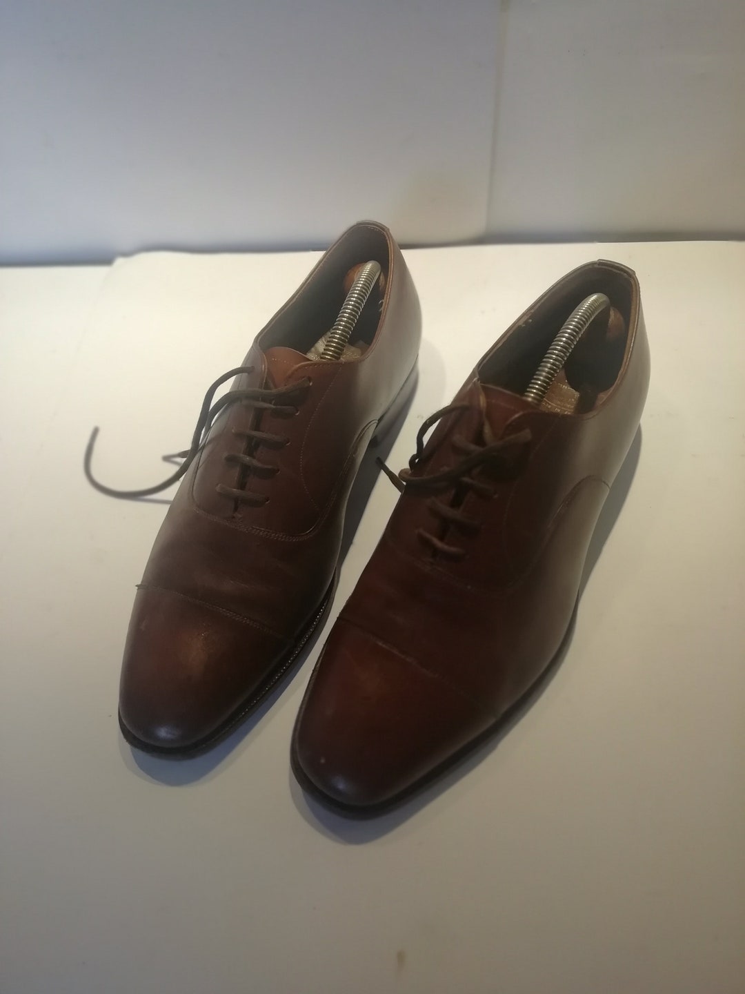 Vintage Handmade Churchs Oxford Mens Shoes Size 8F in Good Condition - Etsy
