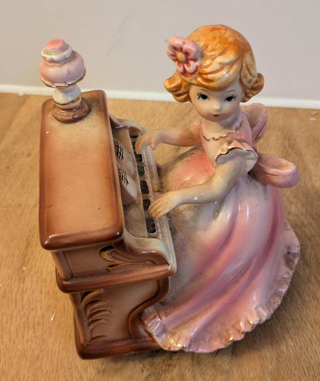 Vintage China Lady at the Piano Revolving Music Box Circa 1970's - Etsy