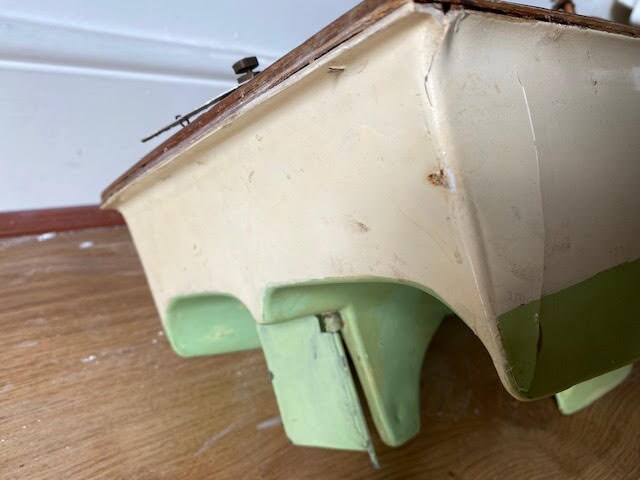 Kit Built Vintage 25 Inch Model Cabin Cruiser With Electric Motor ...