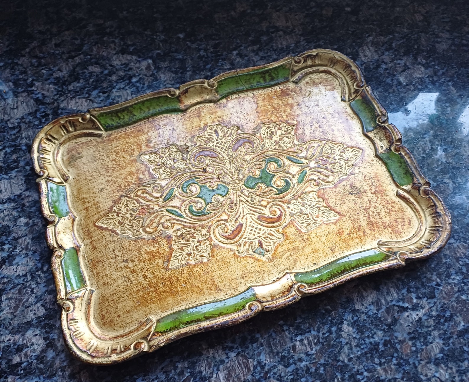 Vintage Wooden Decorative Asian Ornate Hand Carved Tray. - Etsy
