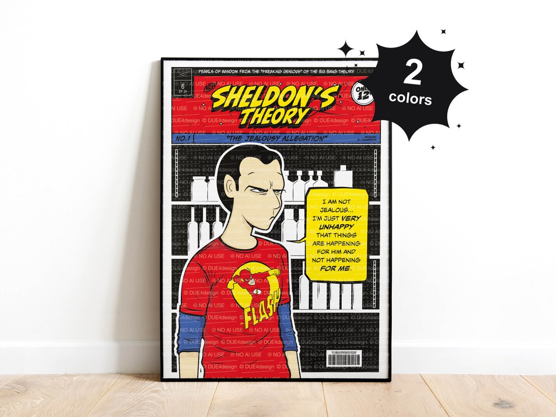 Digital Print Sheldon's Theory N.1, the Big Bang Theory Art Print ...
