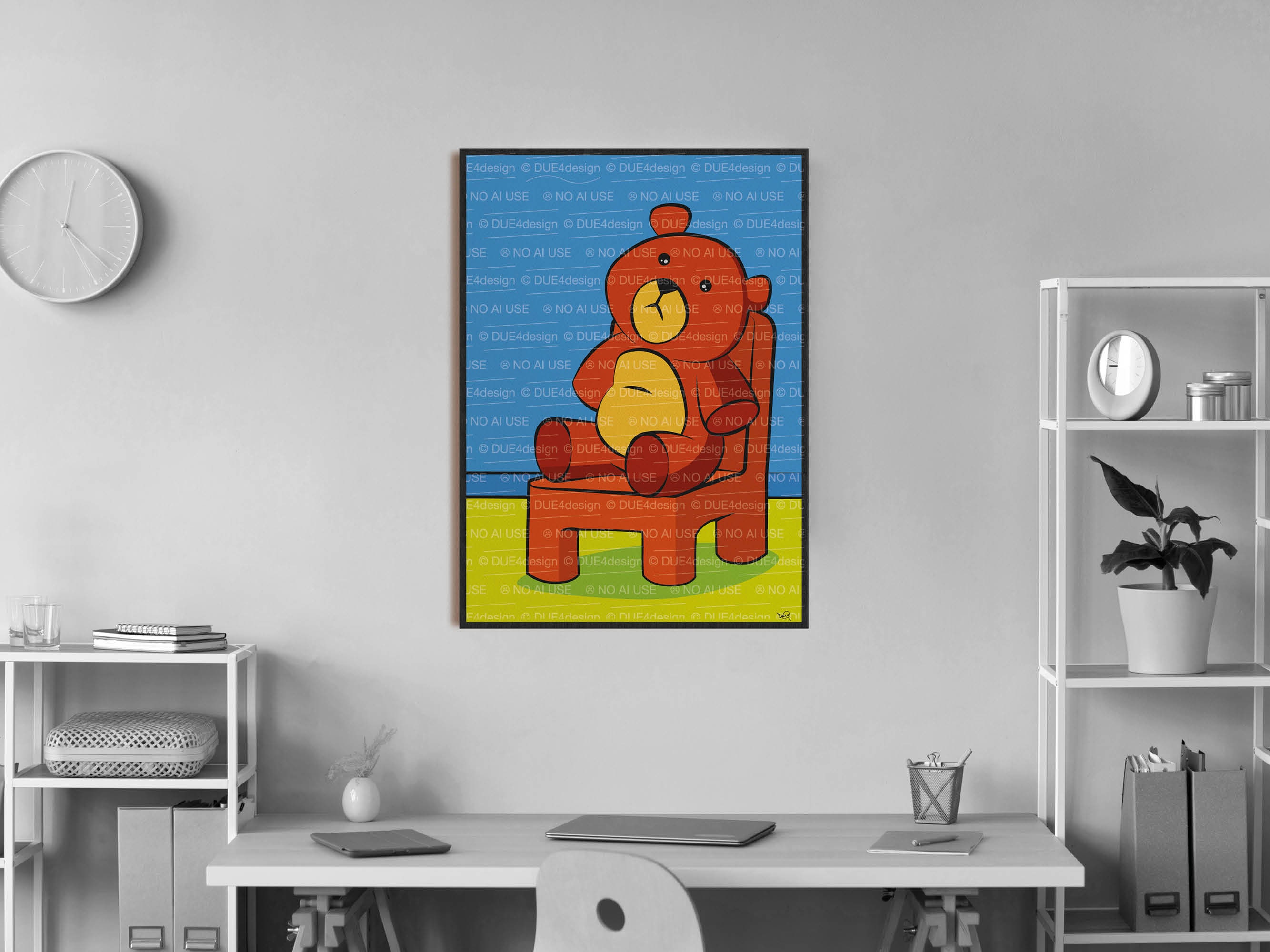 Digital Print Rupert, Family Guy Rupert Print, Stewie Rupert Poster ...