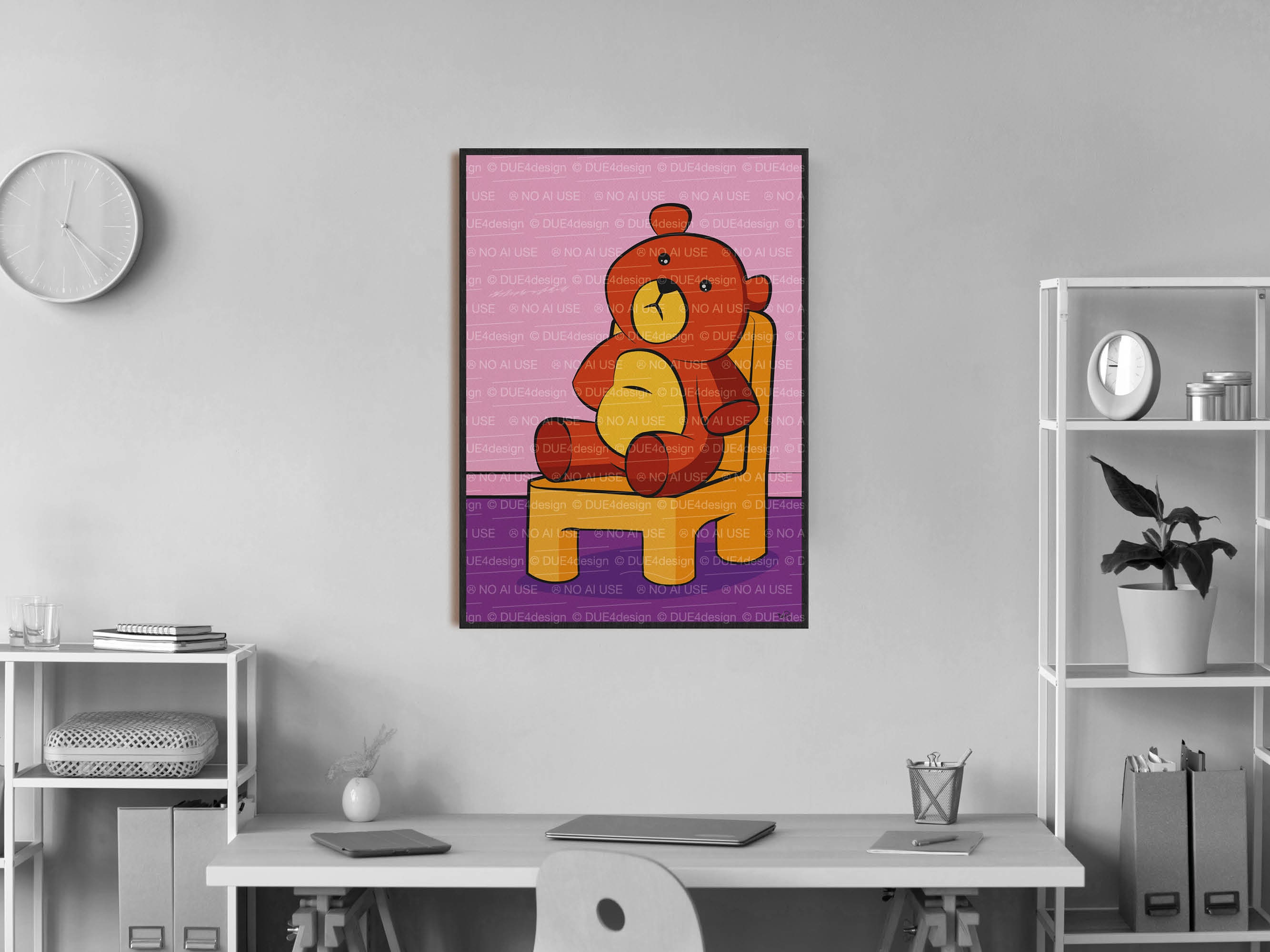 Digital Print Rupert, Family Guy Rupert Print, Stewie Rupert Poster ...