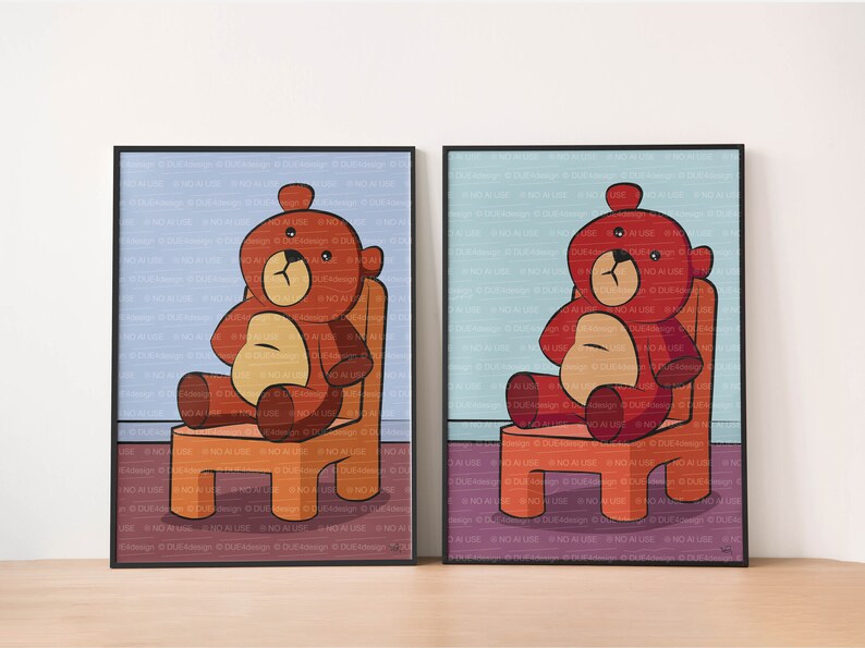 Digital Print Rupert, Family Guy Rupert Print, Stewie Rupert Poster ...