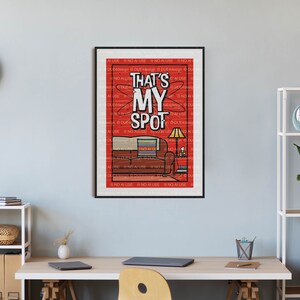 Digital Print That's My Spot, the Big Bang Theory Art Print, That's My ...