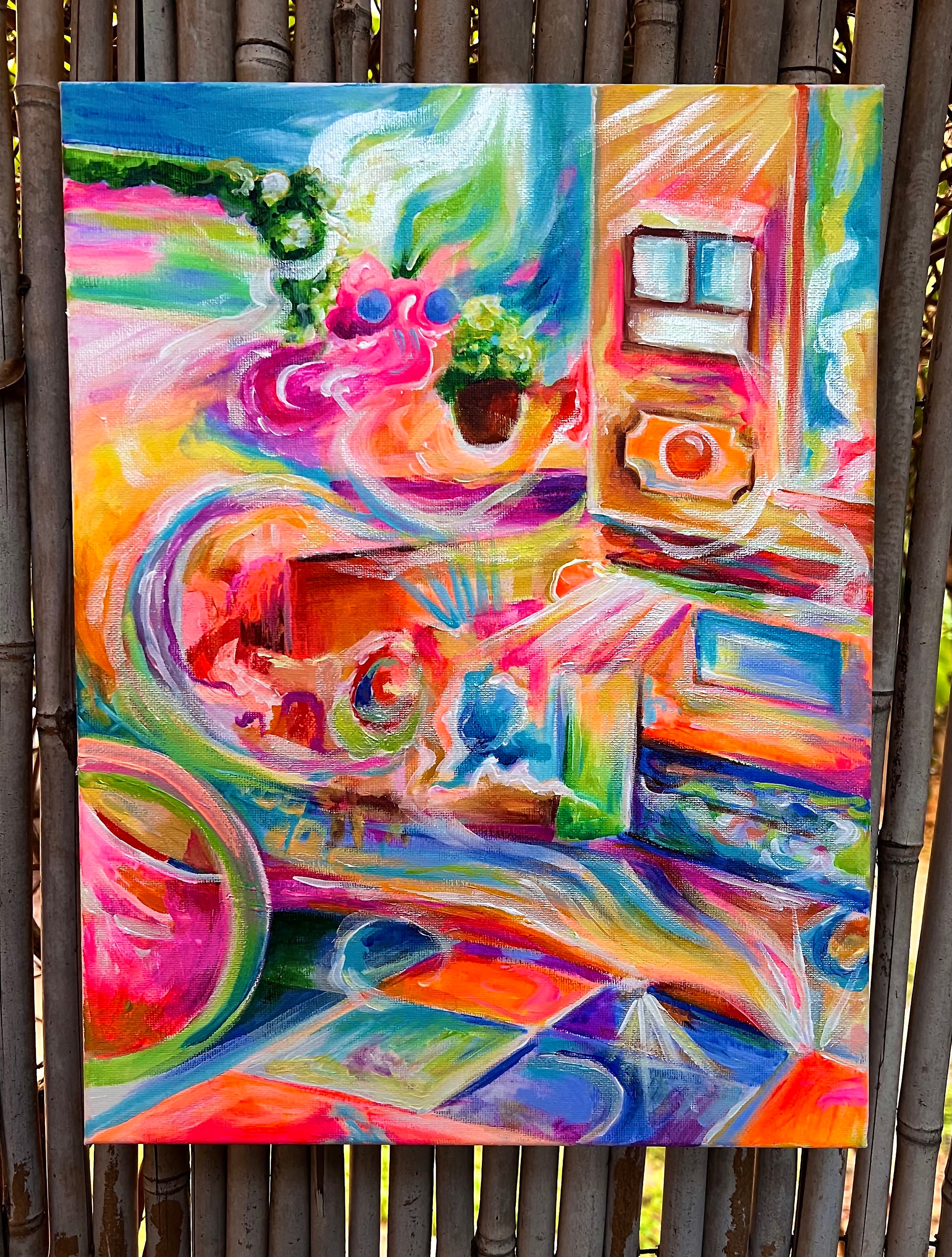 Original Acrylic Painting Oneness of Life - Etsy Israel