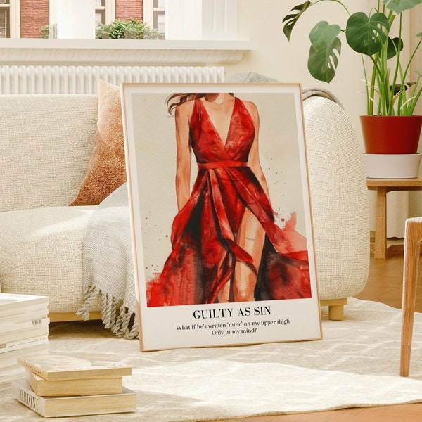 Guilty as Sin Poster - Etsy