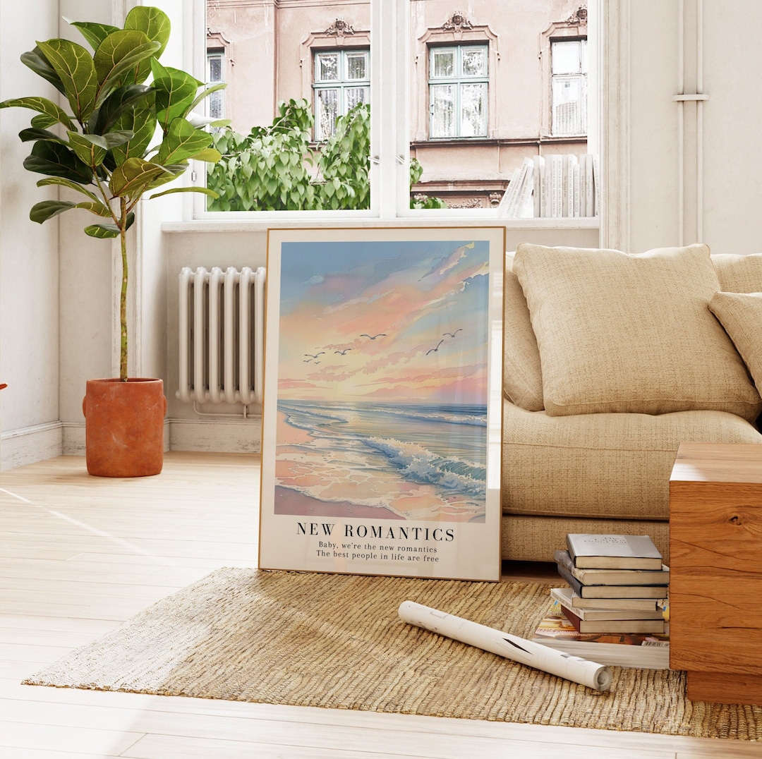 The Romantics Poster, Beach Watercolor Art, Digital Art, the Best ...