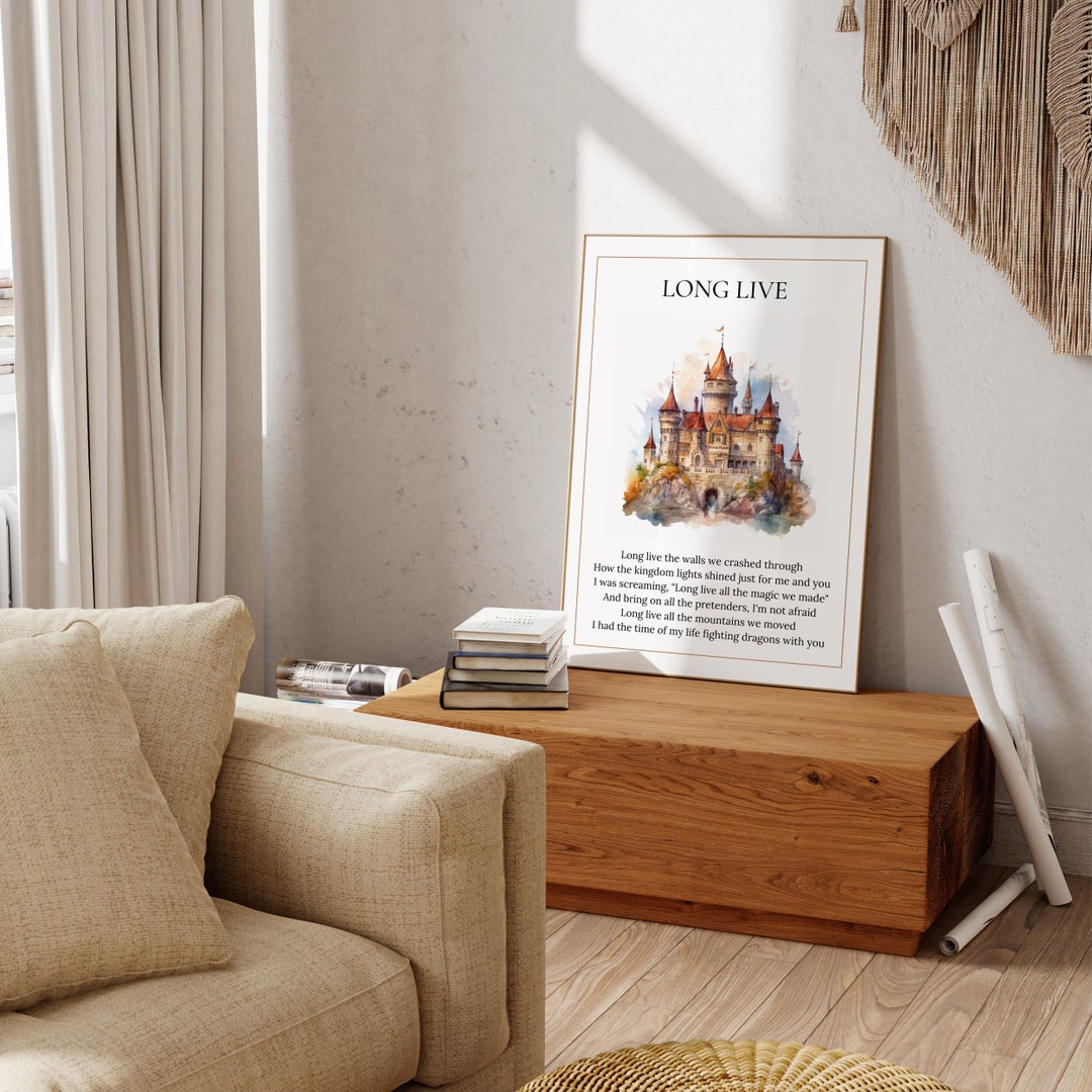 Long Live Poster, Watercolor Illustration Print, Digital Download Speak ...