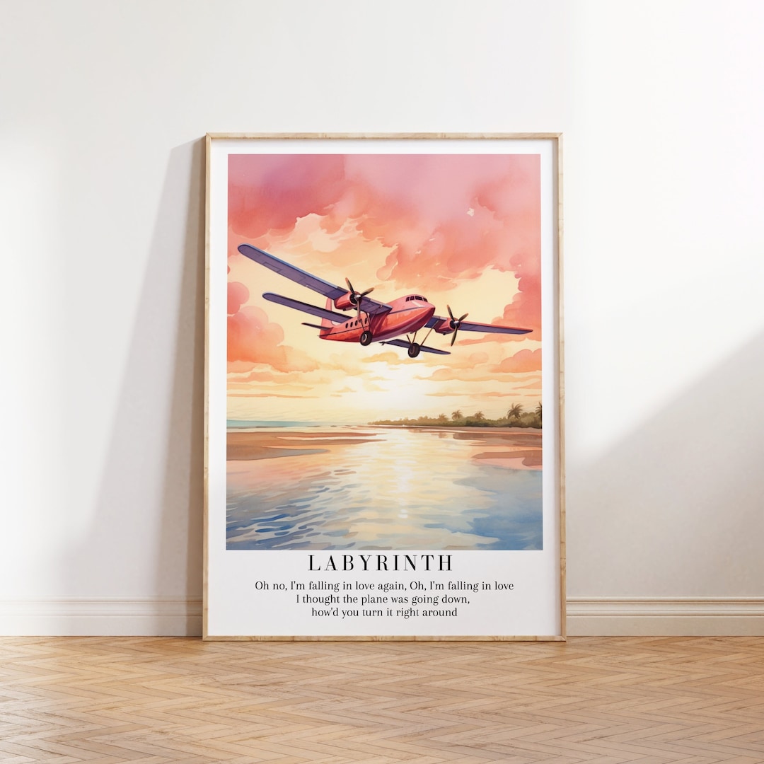 Labyrinth Poster, Poster, Watercolor Illustration Print, Digital ...