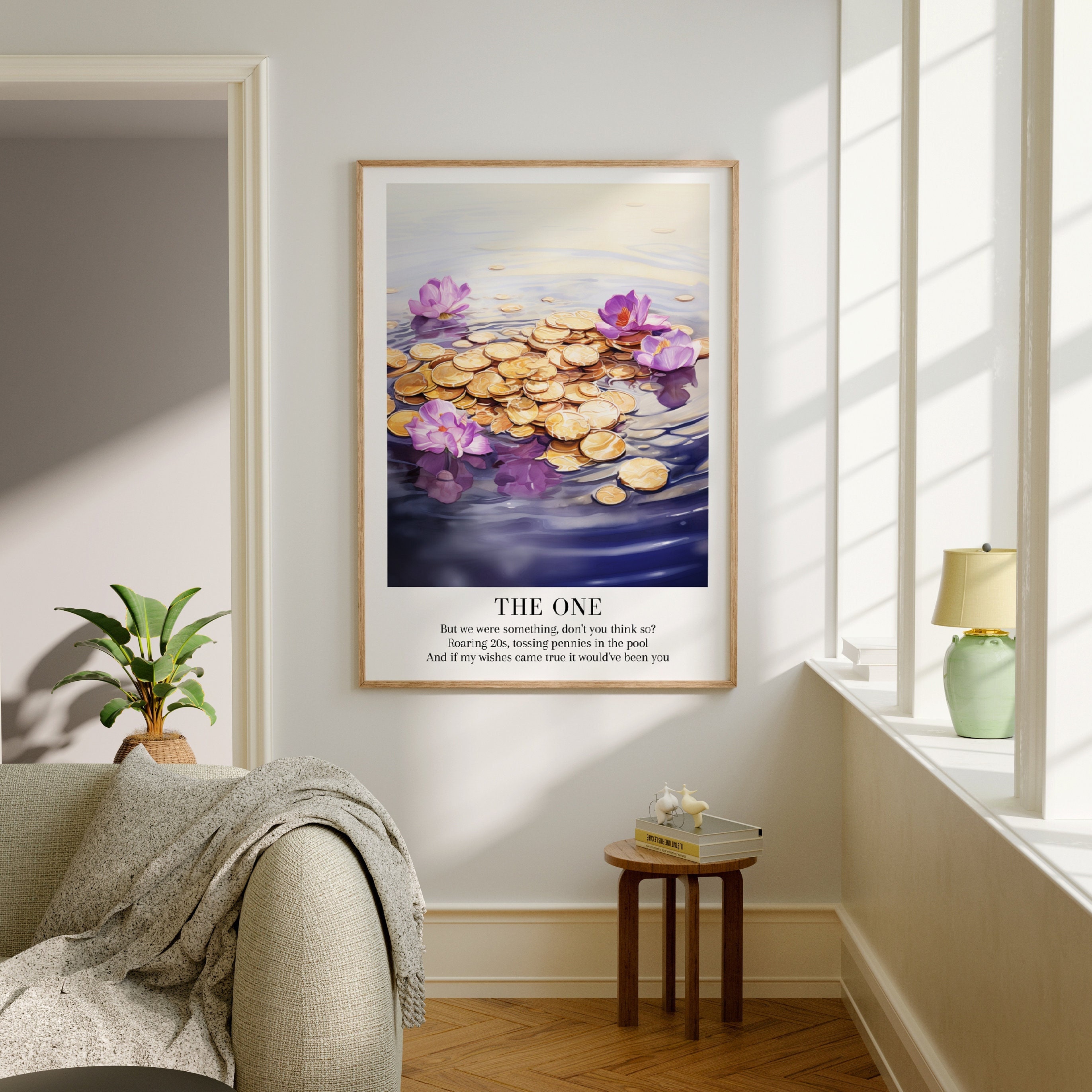 The One Poster, Folklore Album, , Watercolor Print, Digital, Handmade ...