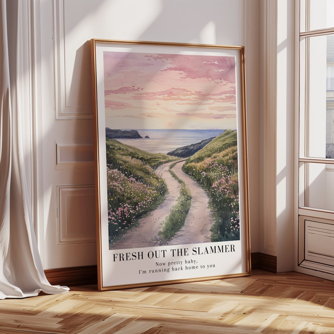 Now Pretty Baby, Slammer Poster, Album Merch Poster, Watercolor ...