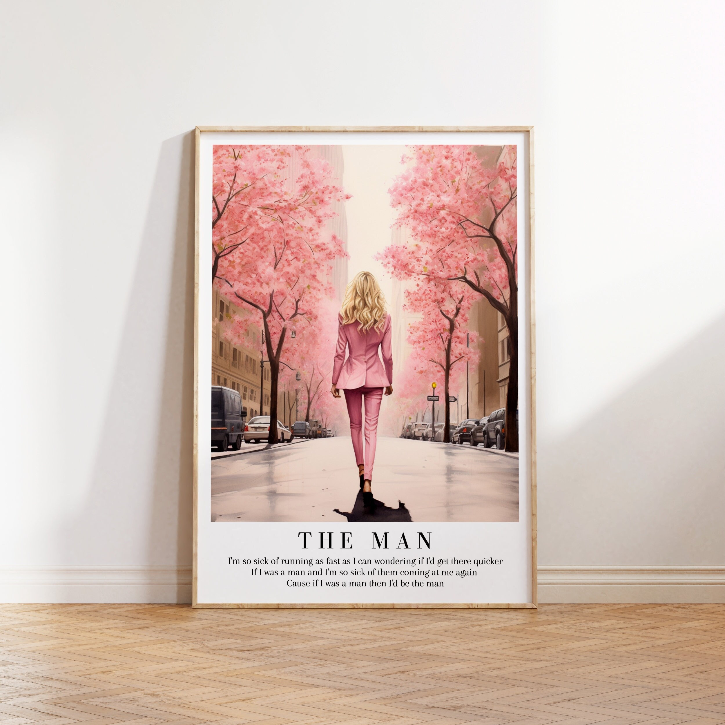 The Man, Poster, Watercolor Illustration Print, Digital Download, Lover ...