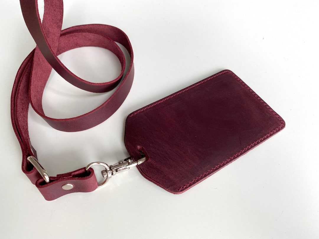 Personalized ID Holder ,leather Id Tag,leather Id Card Holder,leather ...