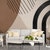 Modern Grey Abstract Watercolor Wallpaper Contemporary Home Accent Chic ...