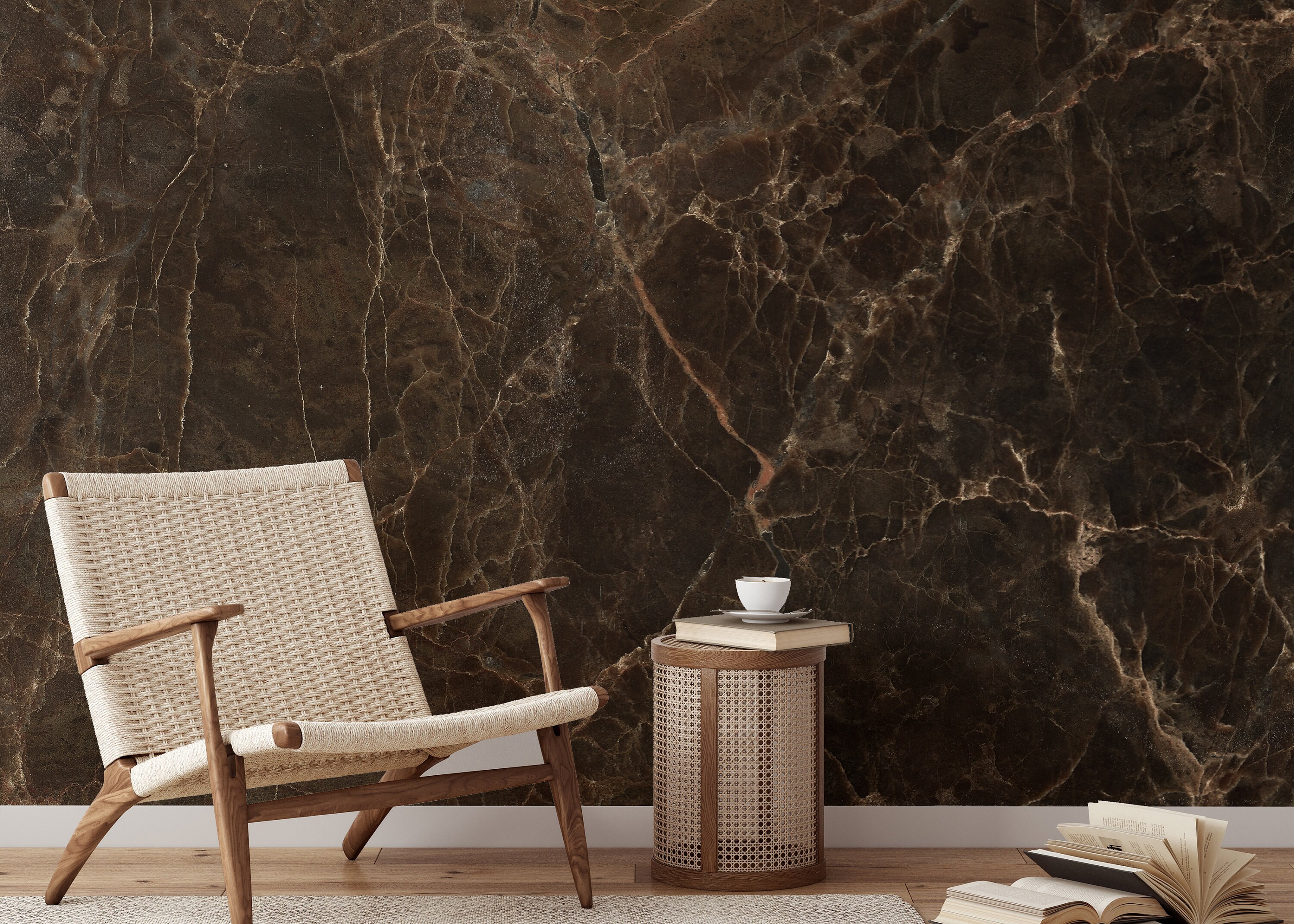 Dark Brown Marble Wall Murals Ideal for Bedrooms, Bathrooms, Kitchens ...