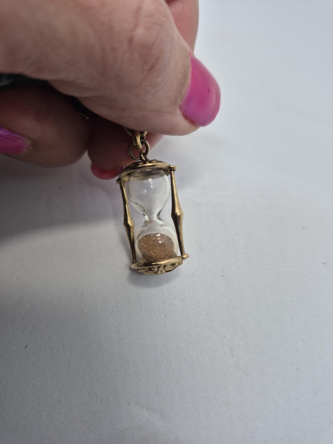 Vintage 9ct Gold Hourglass Sand Timer. - Etsy