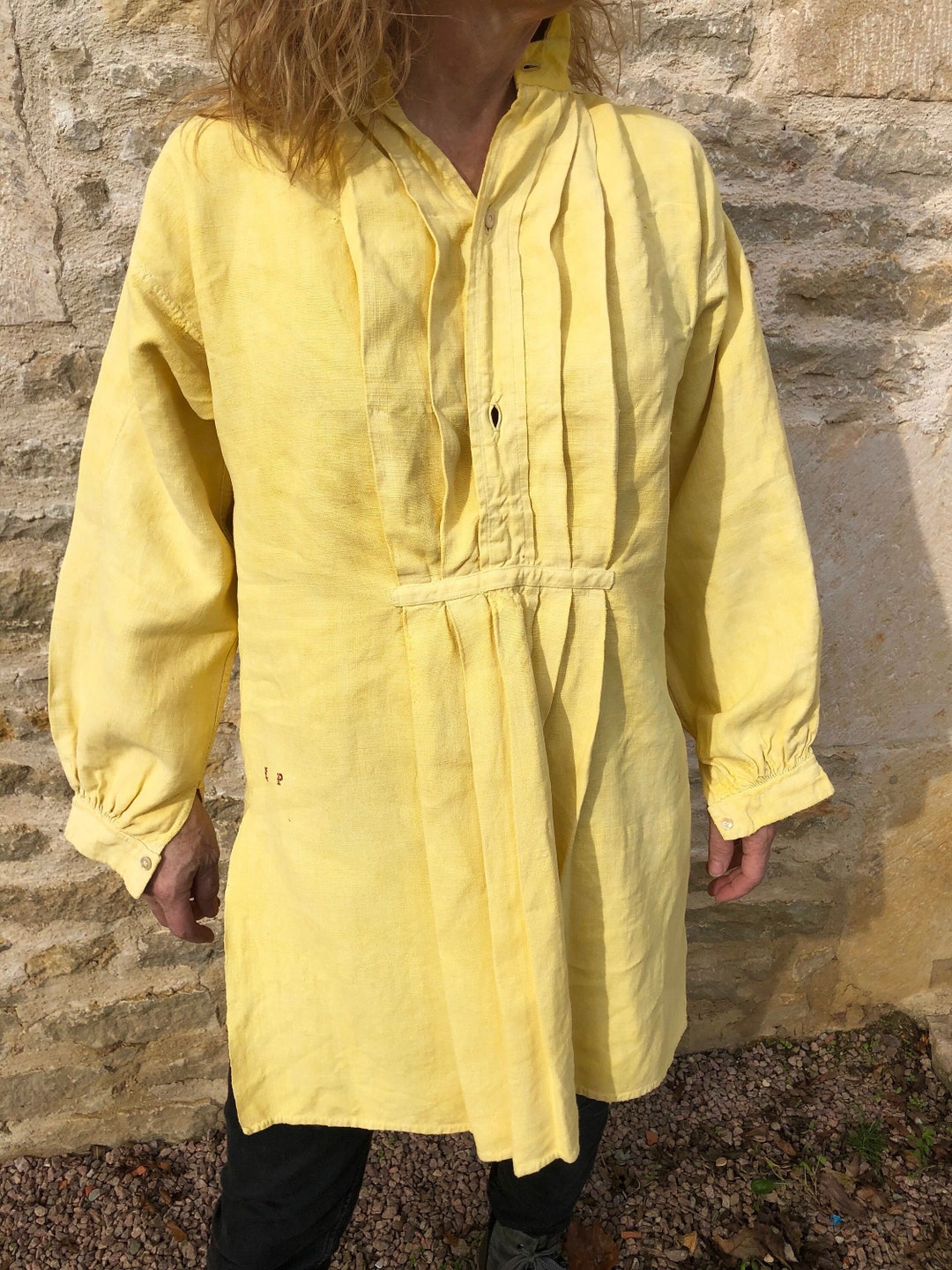 Antique French Linen Smock (late 1800s) Chore, Working Dress ...