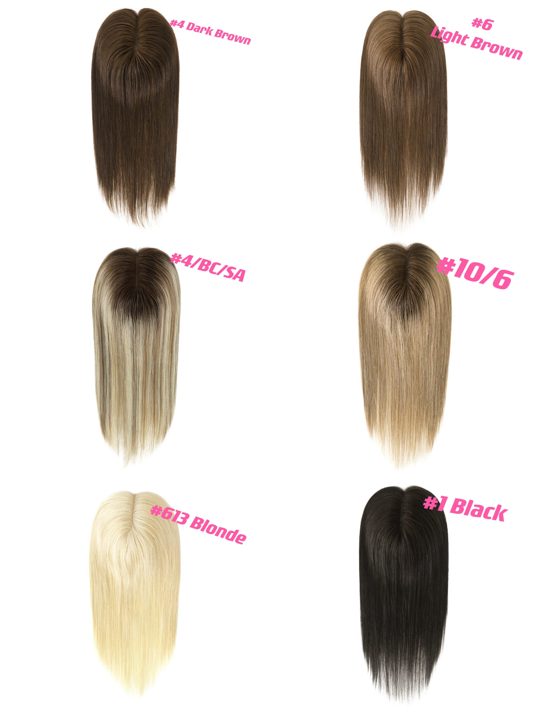 Brown Remy Human Hair Topper: Lace Base Hair Extensions, 12 Inch - Etsy